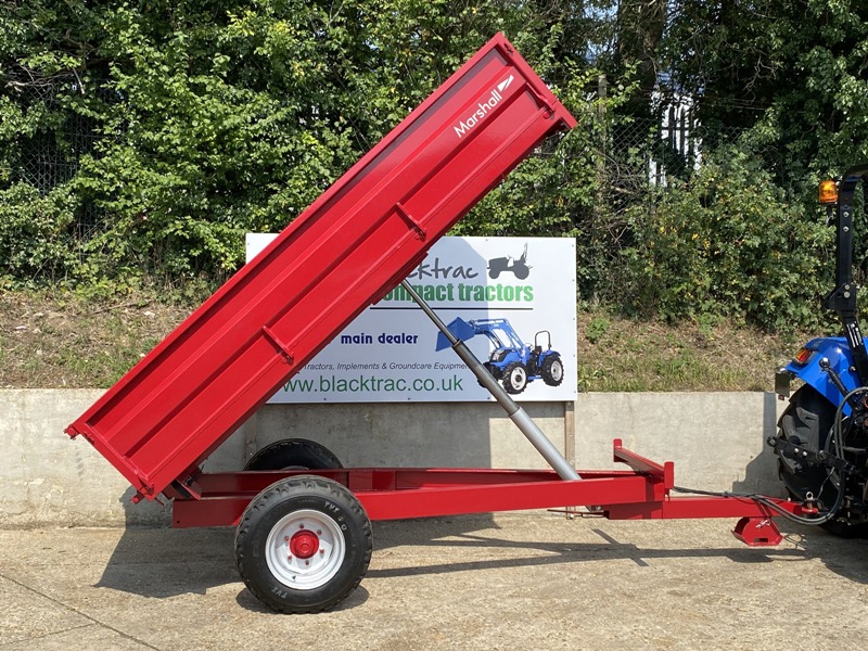 Marshall's 4-Tonne Dropside Tipping Trailer for Compact Tractors