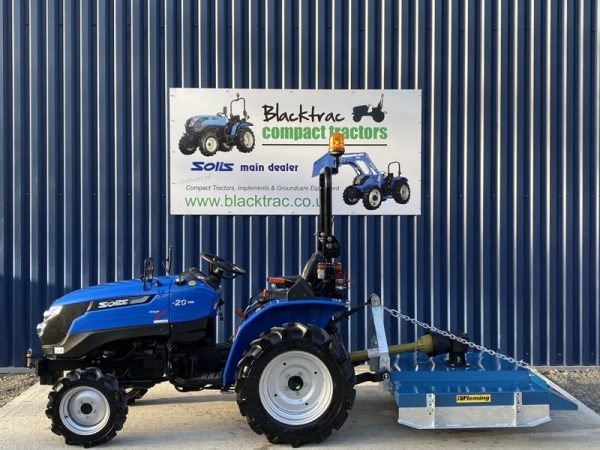 Solis 20 Compact Tractor | Fleming Topper | Blacktrac Compact Tractors
