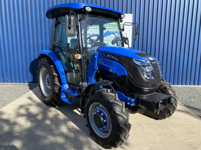 New Solis 50 4WD Compact Tractor with Cab on Agricultural Tyres ...
