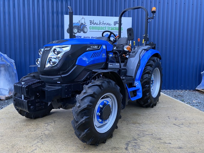 New Solis 50 4WD Compact Tractor on Agricultural Tyres - Blacktrac ...