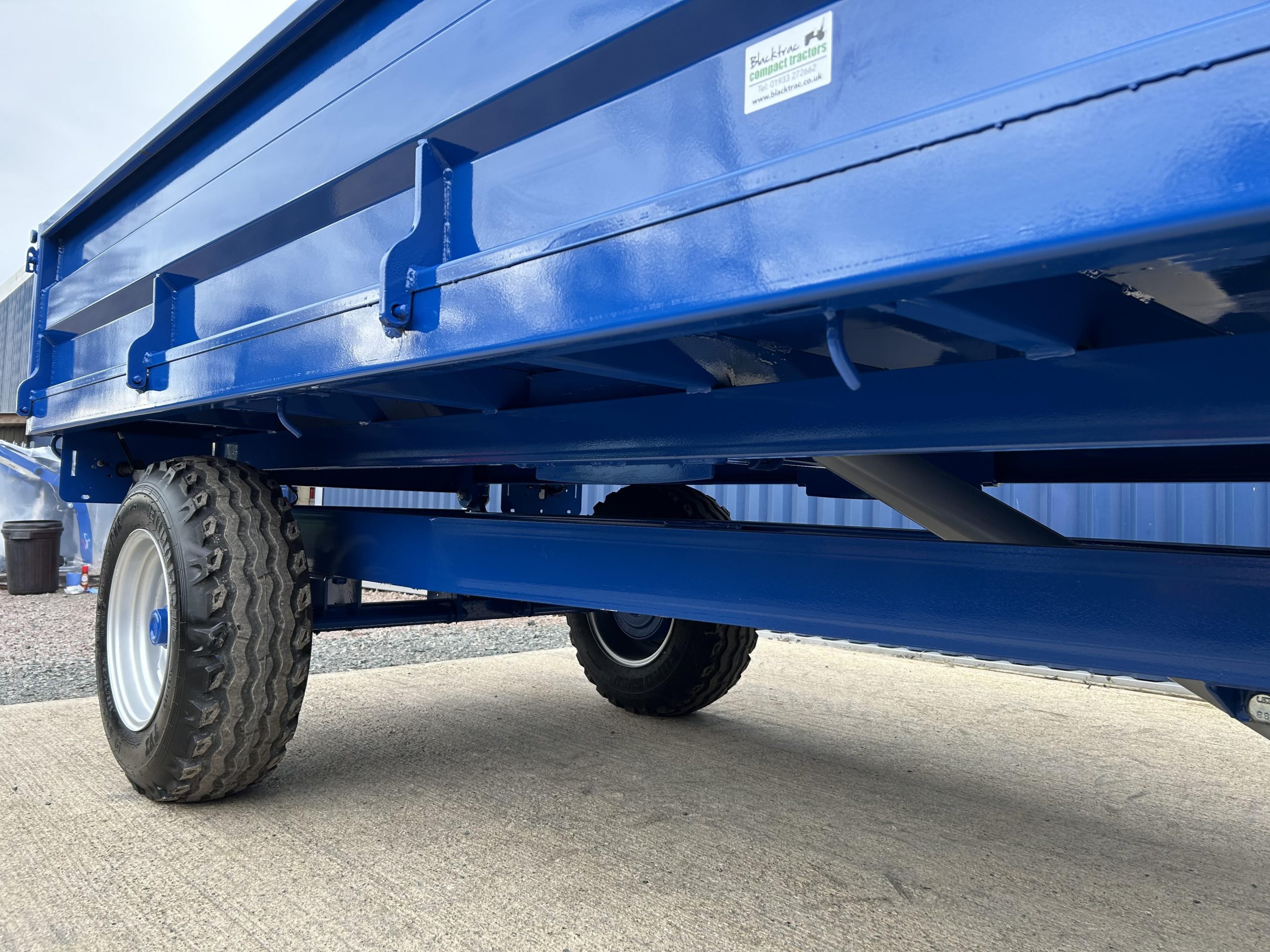 Marshall's 4-Tonne Dropside Tipping Trailer for Compact Tractors