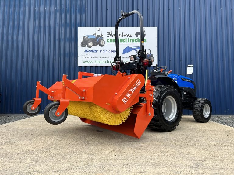 New DW Tomlin 1.5m Sweeper Brush | Blacktrac Compact Tractors