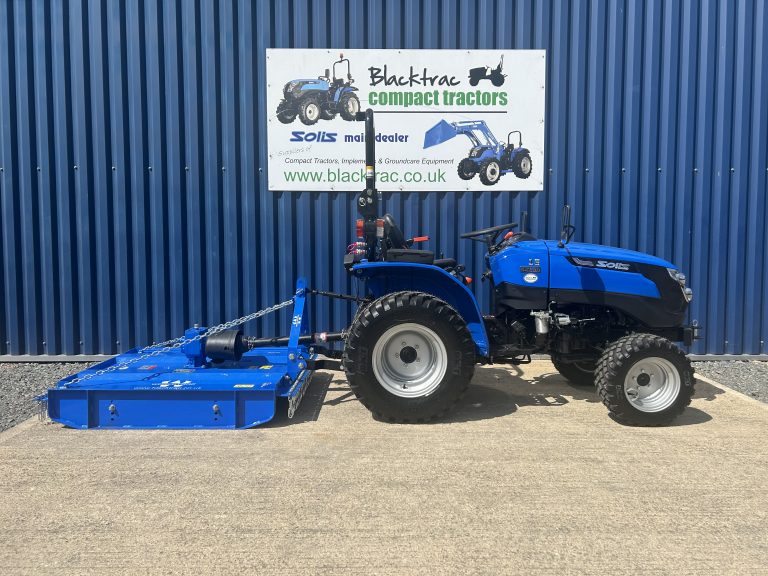 Solis 16 Compact Tractor with Fleming 4ft Grass Topper (New)