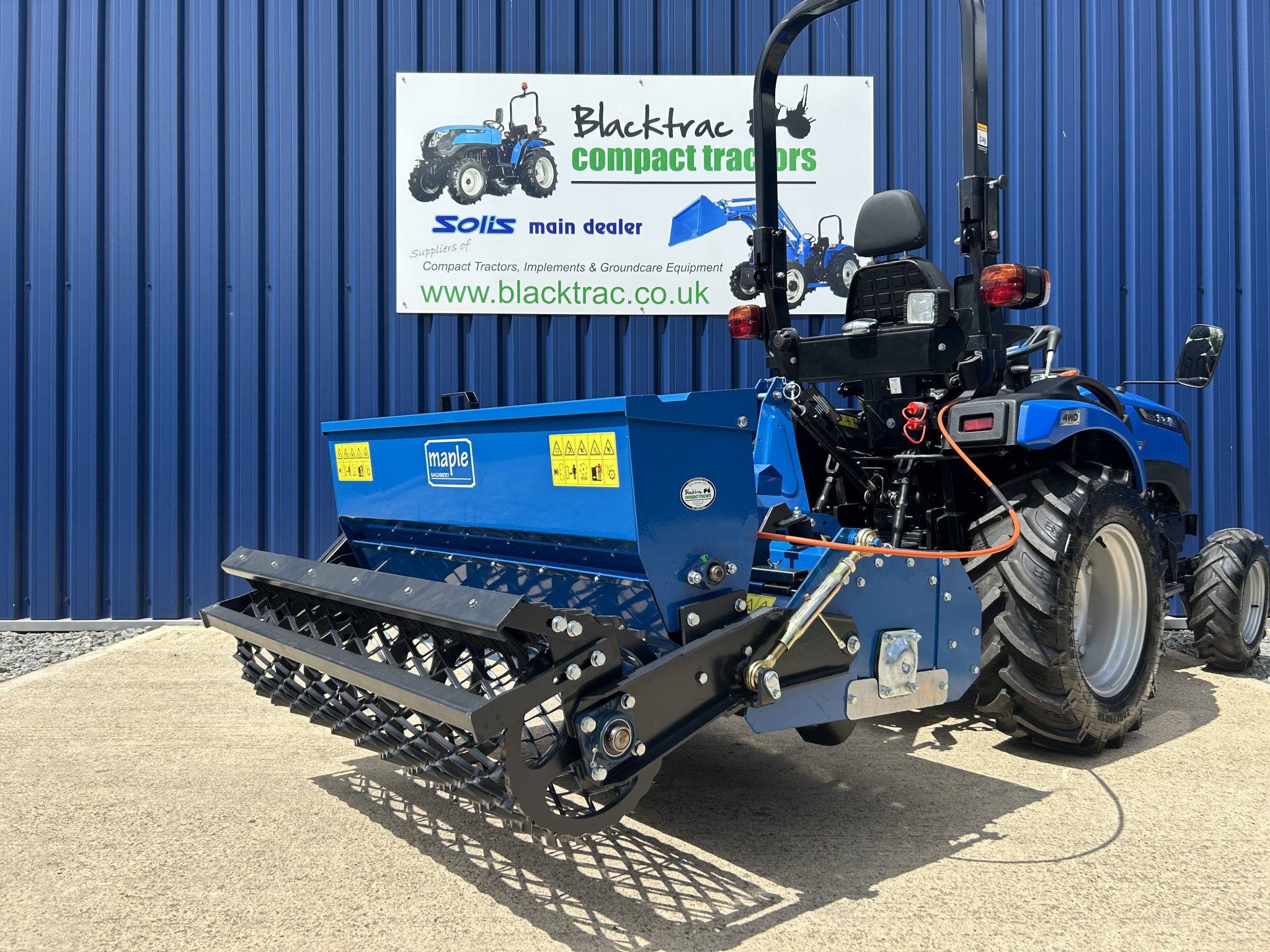 New Maple Heavy Duty 1.25m Stone Burier with Seeder Unit for Compact ...